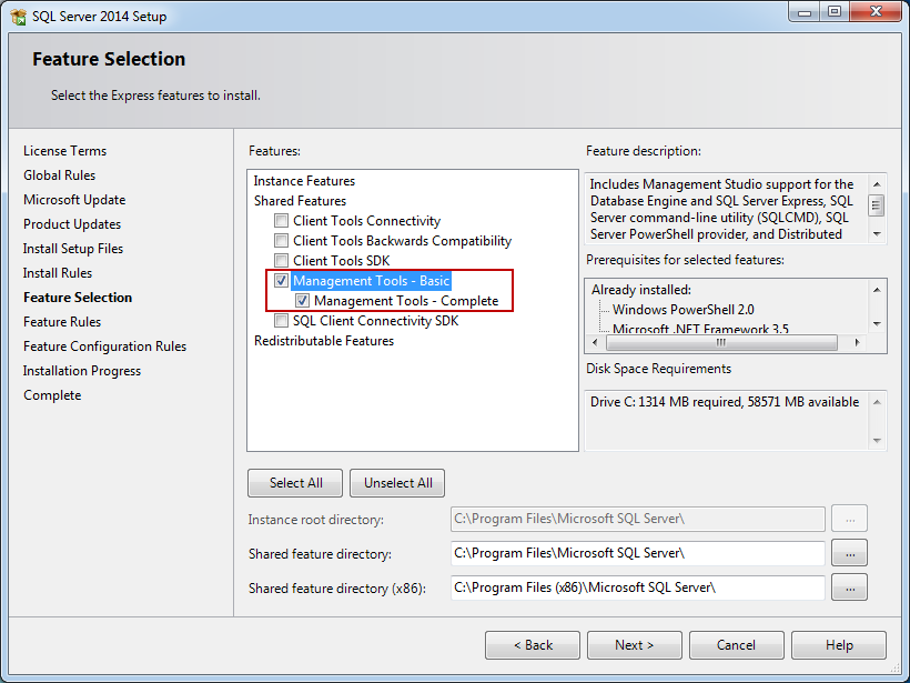 Test Installing SQL Management Studio