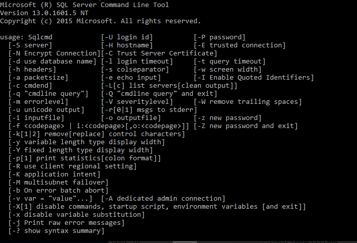Sql Commands
