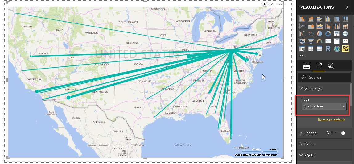 Flow Map Chart In Power BI Desktop