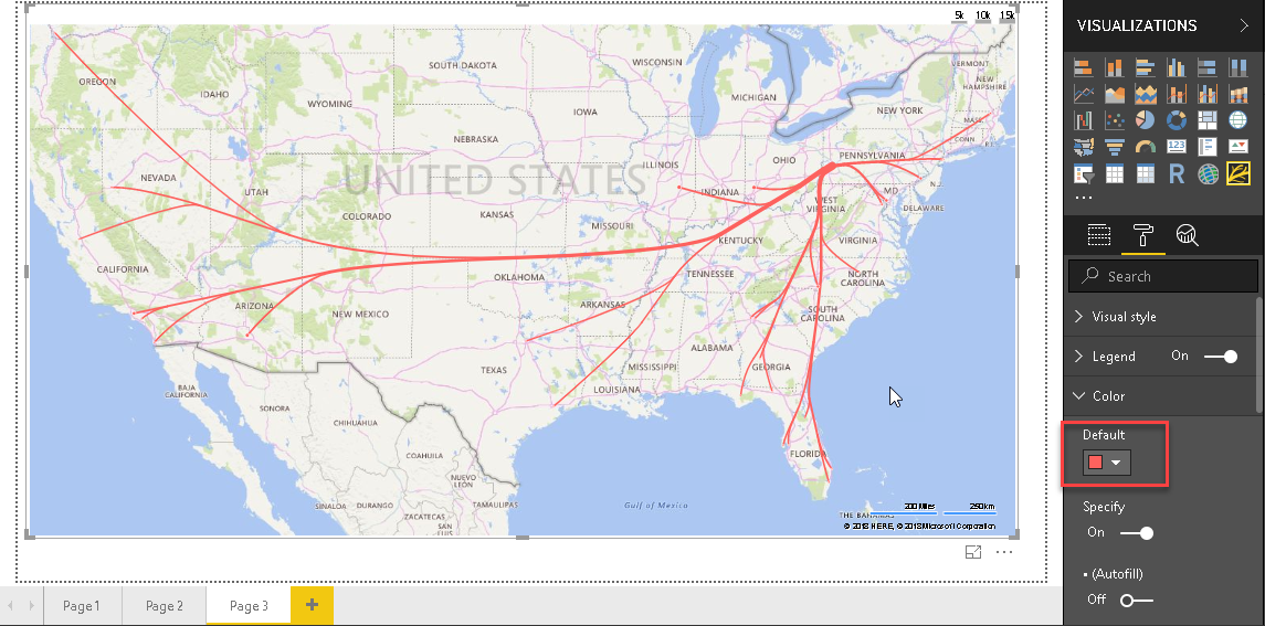 Flow Map Chart In Power BI Desktop