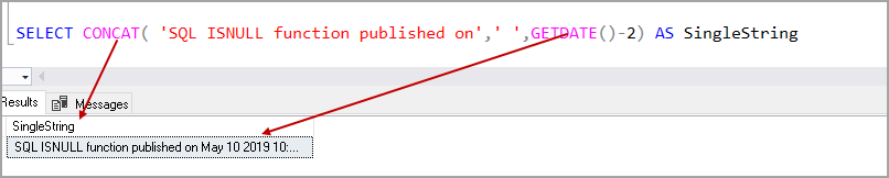 SQL Server CONCATENATE Operations With SQL Plus And SQL CONCAT 
