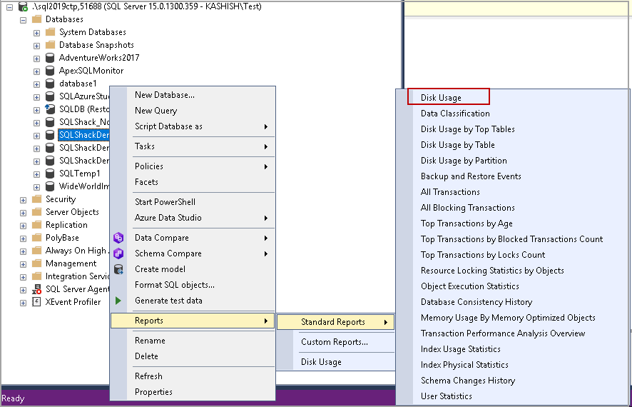 Sql Server Management Studio Check Table Size Bios Pics