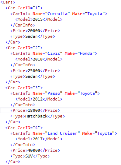 Working With XML Data In SQL Server