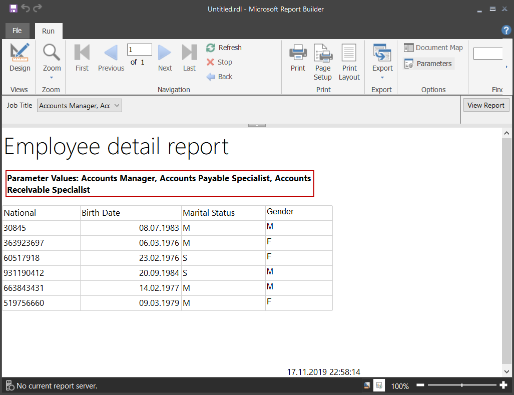 Using Multi value Parameters In SSRS