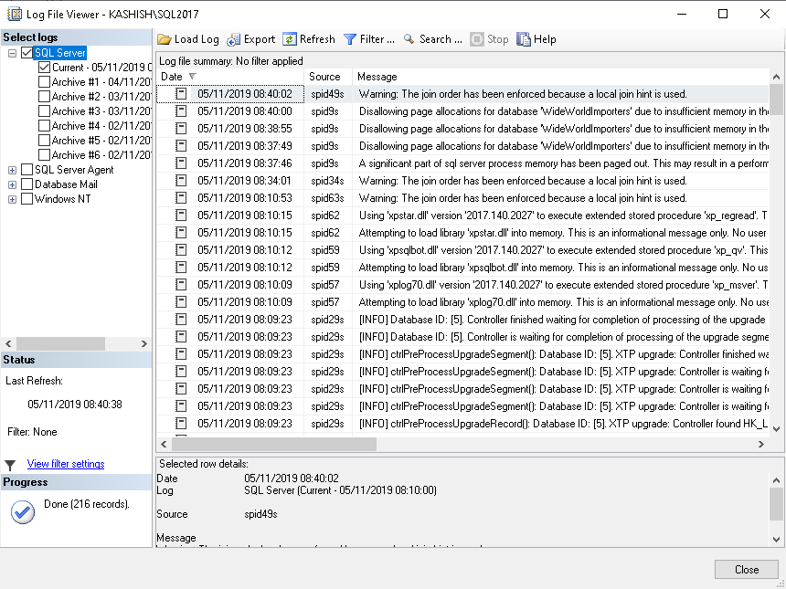 How To Check Sql Server Logs Employeetheatre Jeffcoocctax