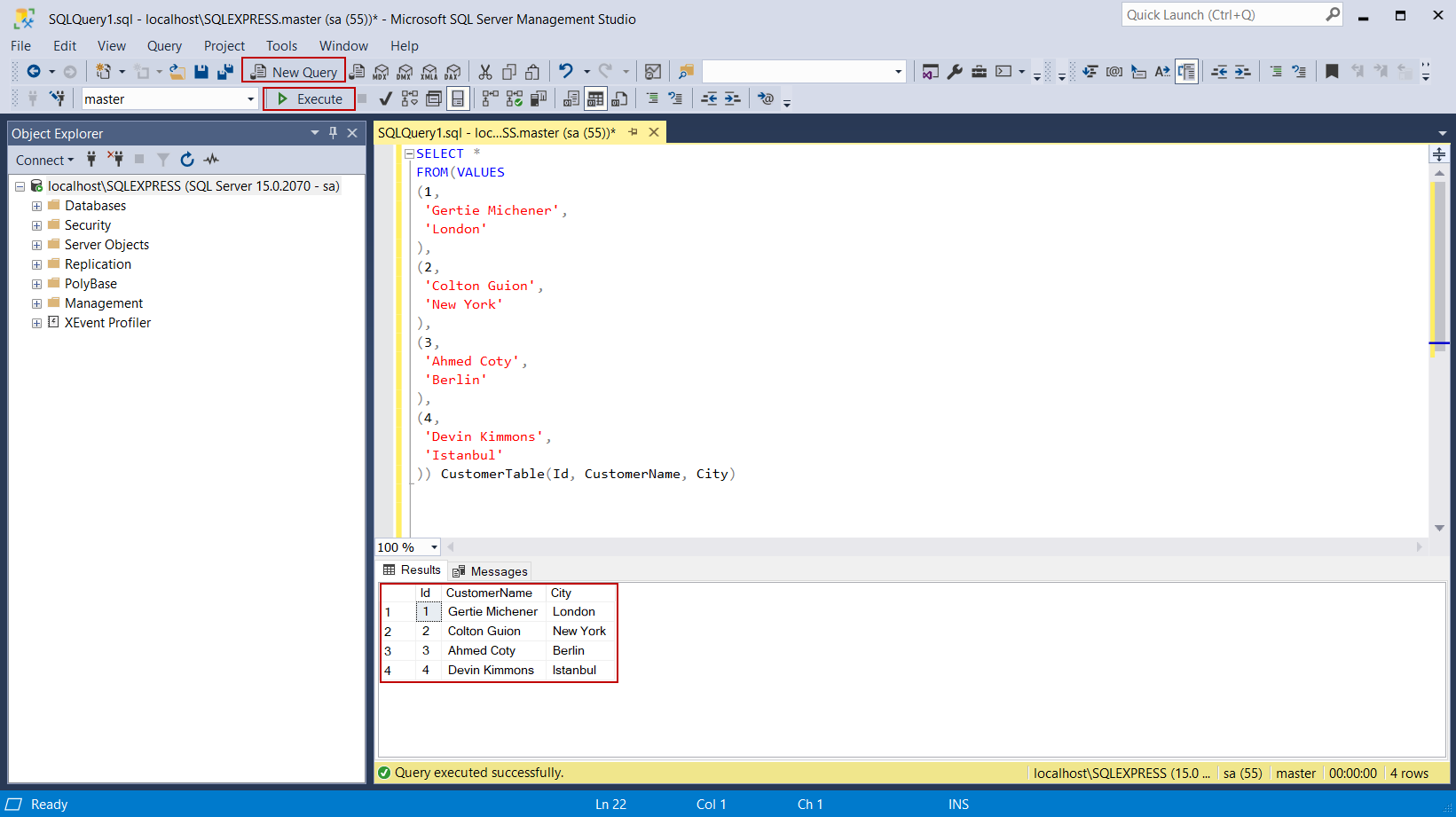 How To Display Table In Sql Server Management Studio Infoupdate