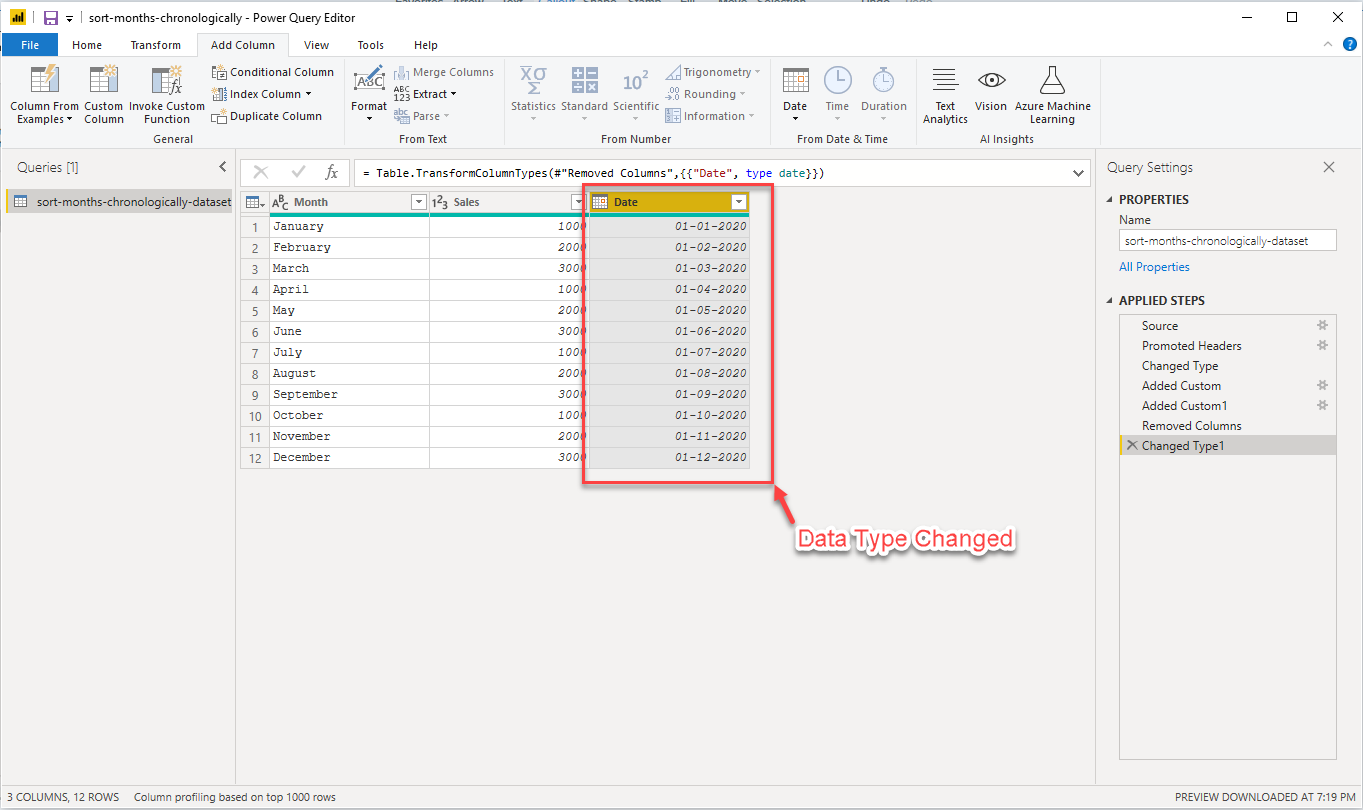 Sort Months Chronologically In Power BI DataMag All Things 