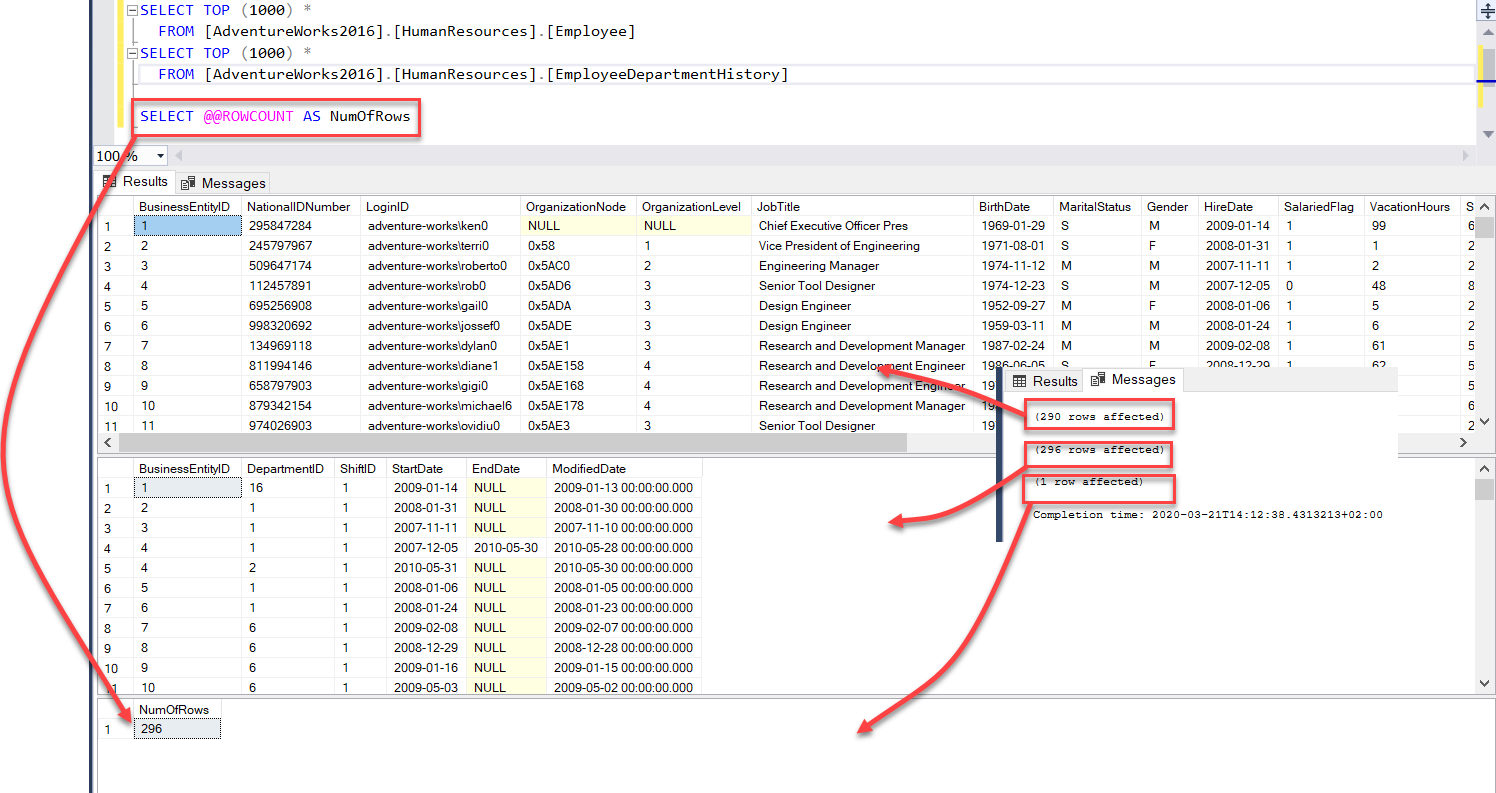 How To Get Number Of Rows In A Table Sql Server Brokeasshome