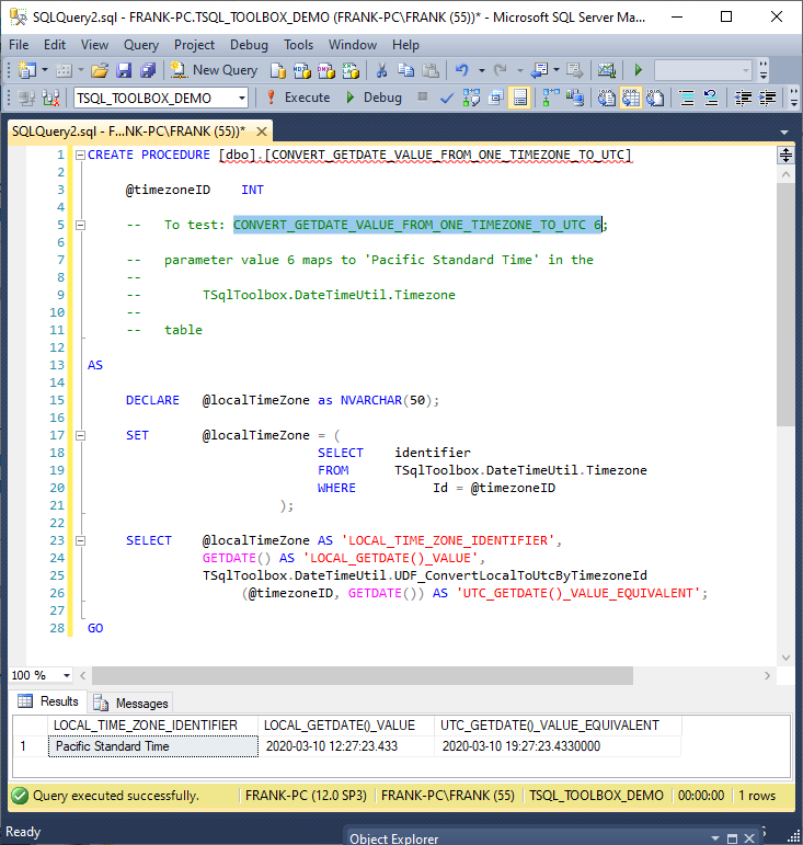 Solve Time Zone GMT And UTC Problems Using The T SQL Toolbox Database