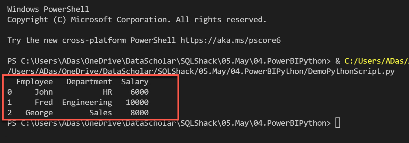 Trabalhando com Python no Power BI - JOBU