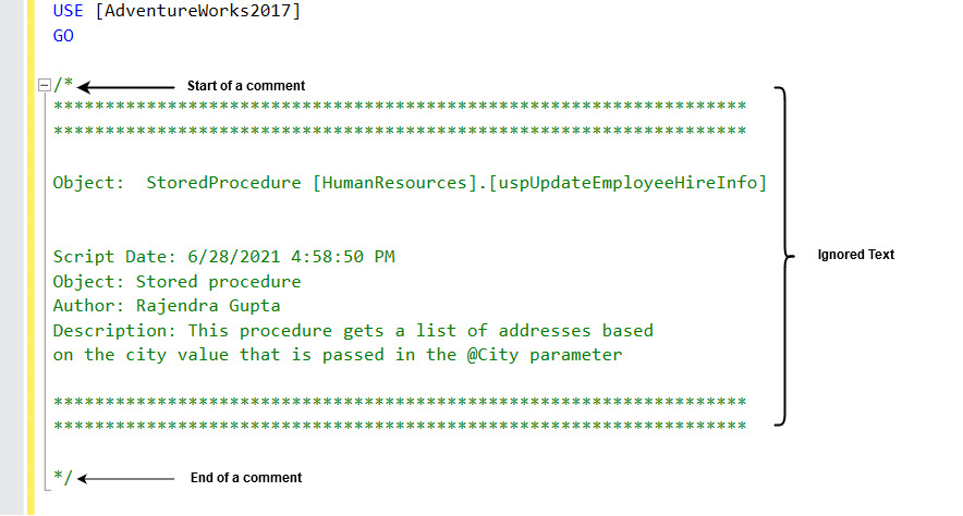 An Overview Of SQL Comments
